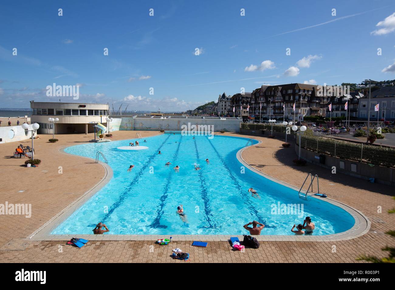 France, Normandy region, Calvados, Cote Fleurie, Trouville sur Mer ...