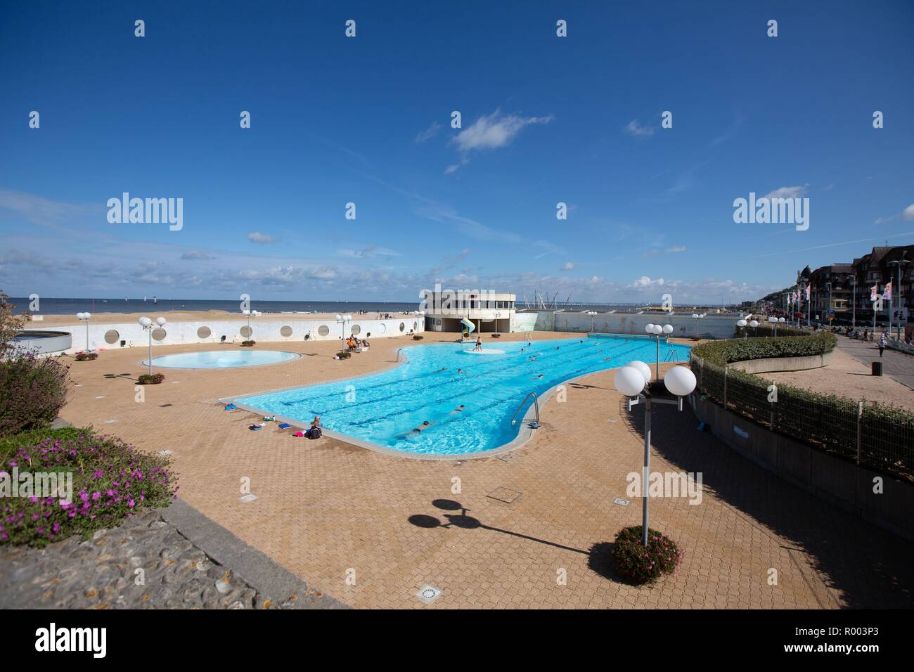 France, Normandy region, Calvados, Cote Fleurie, Trouville sur Mer ...