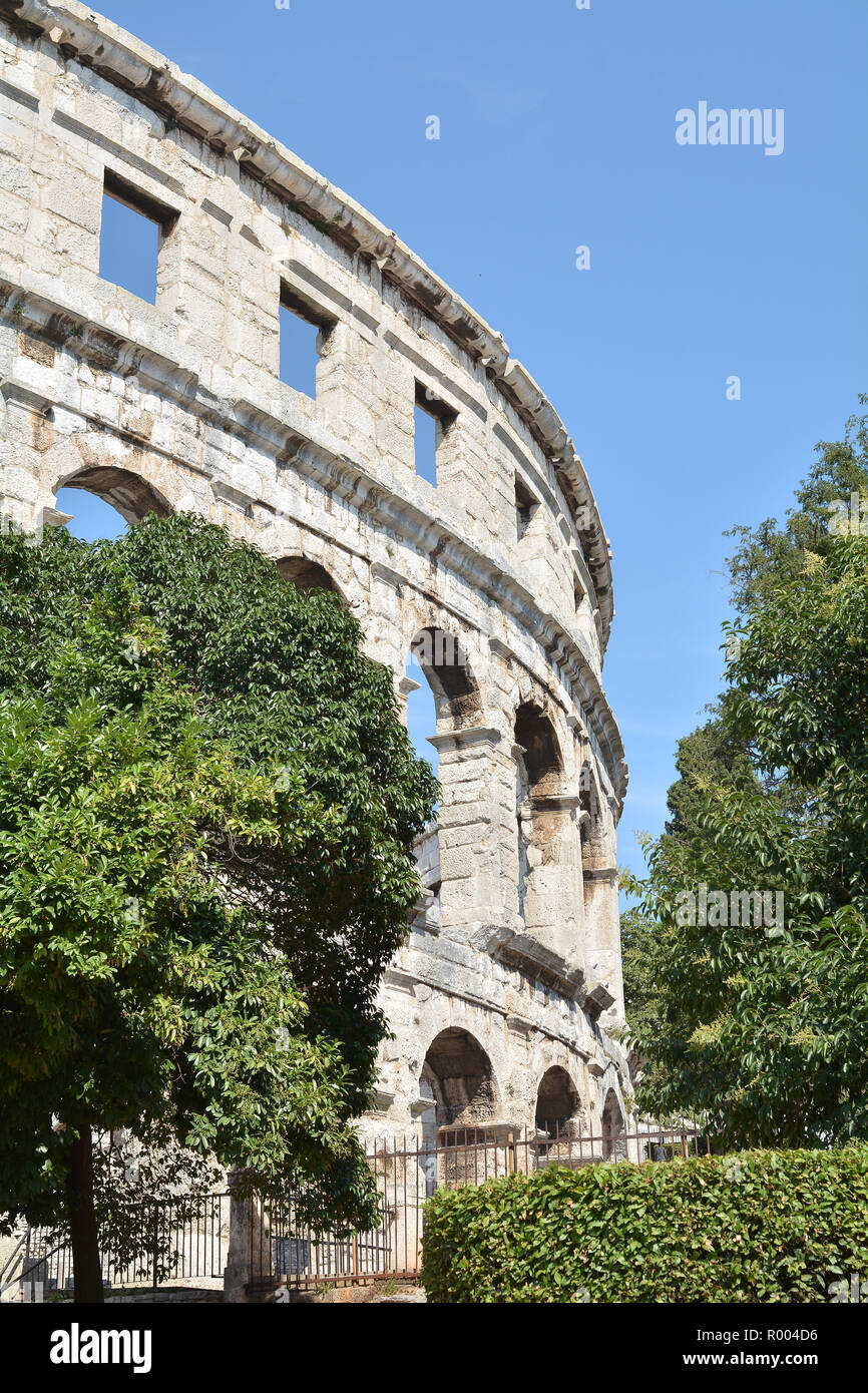 Arena in the historic city of Pula Stock Photo - Alamy