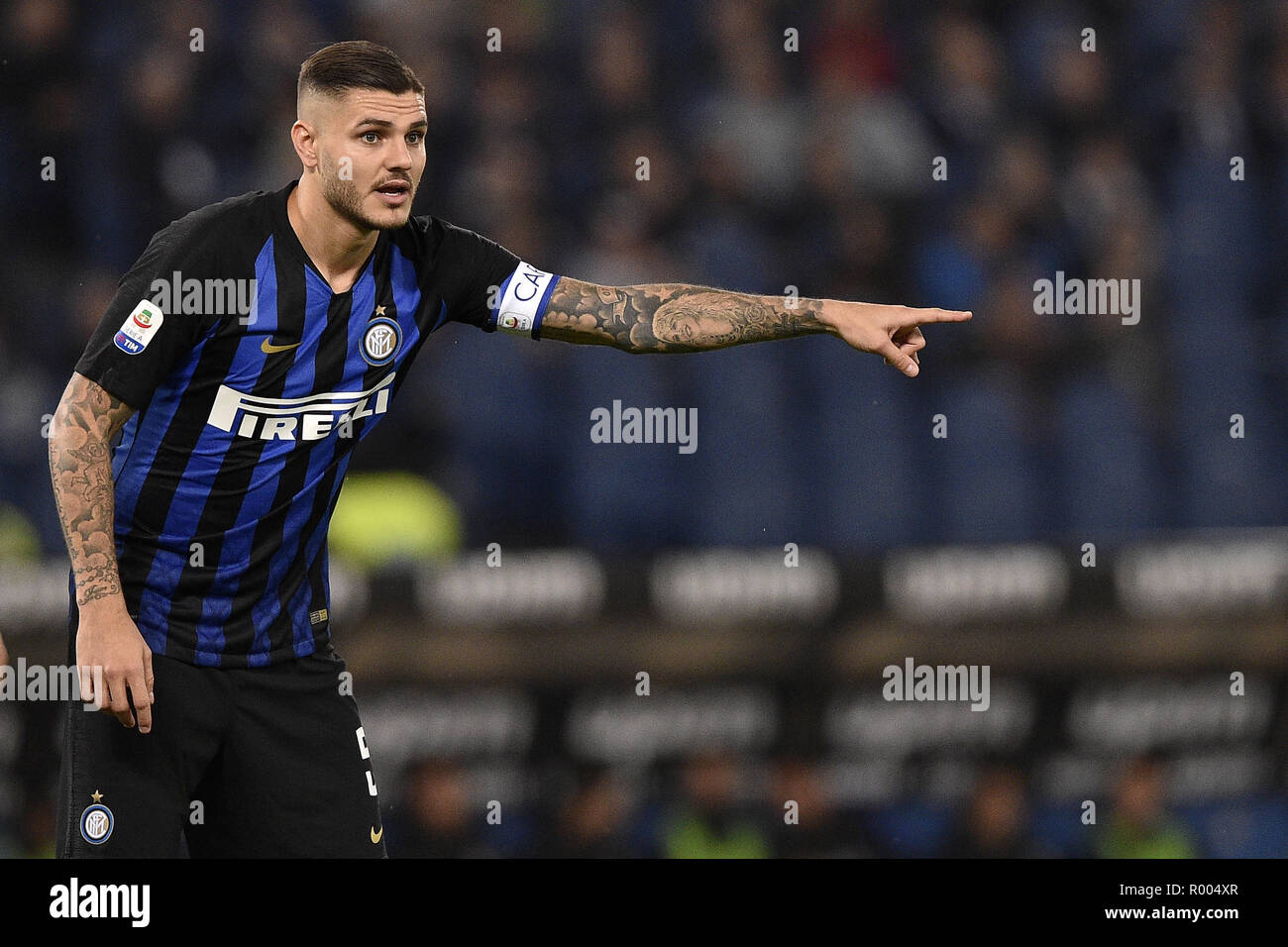 Mauro Icardi of Inter Milan during the Serie A match between Lazio and ...
