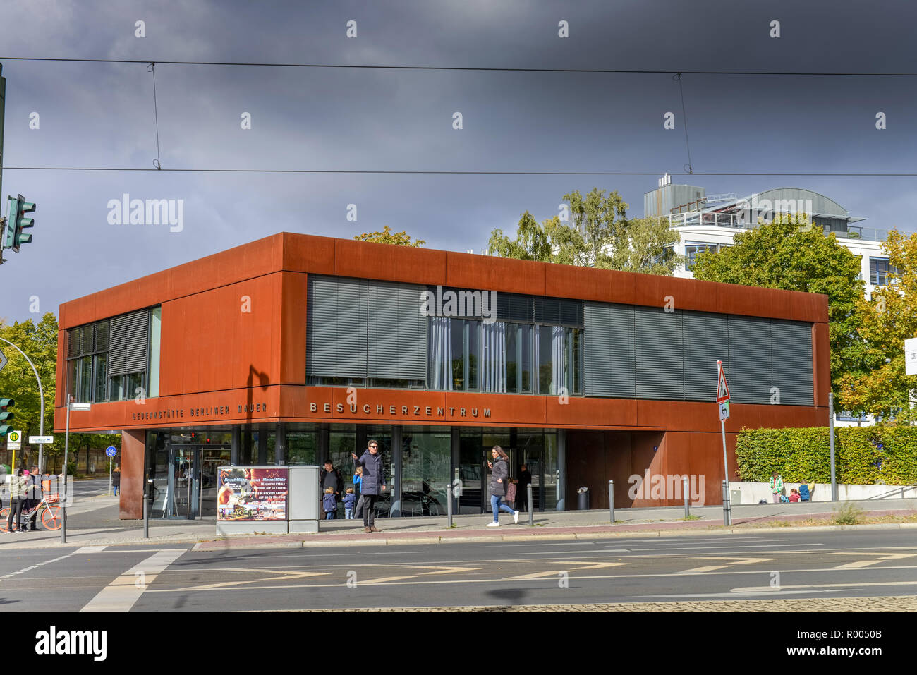 Visitor's centre, memorial Berlin Wall, Bernauer street, middle, Berlin ...