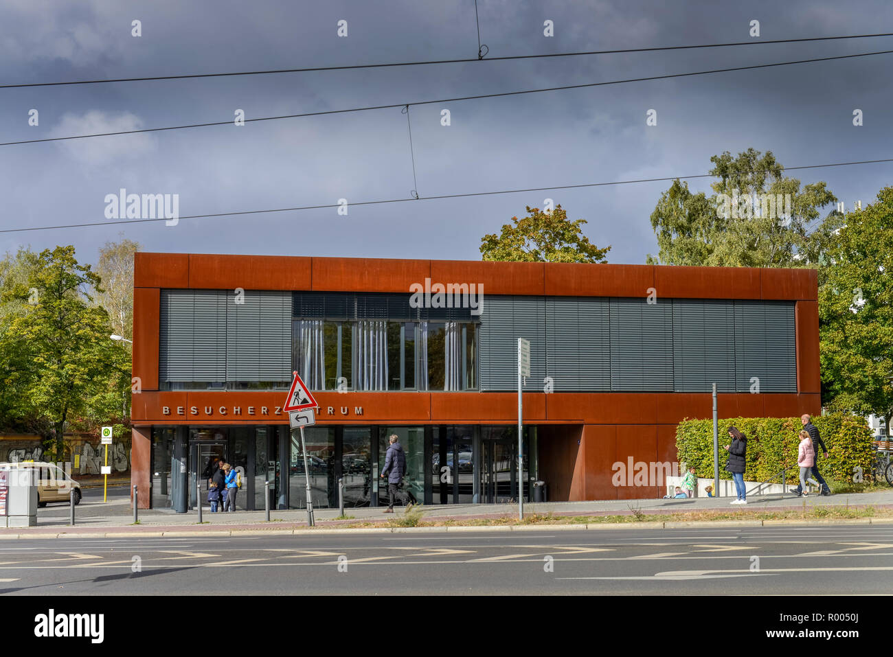 Visitor's centre, memorial Berlin Wall, Bernauer street, middle, Berlin ...