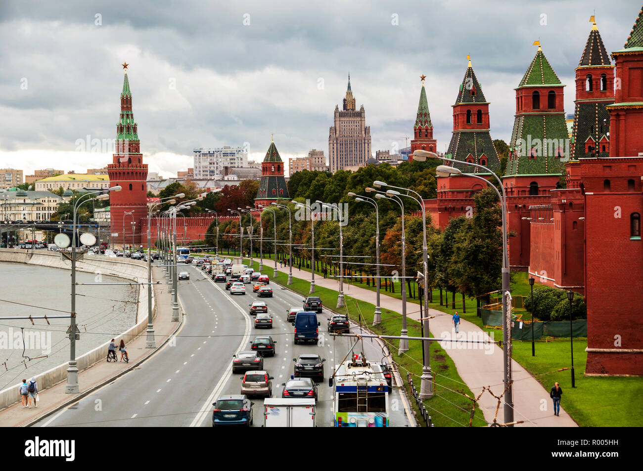 Moscow aerial kremlin hi-res stock photography and images - Alamy