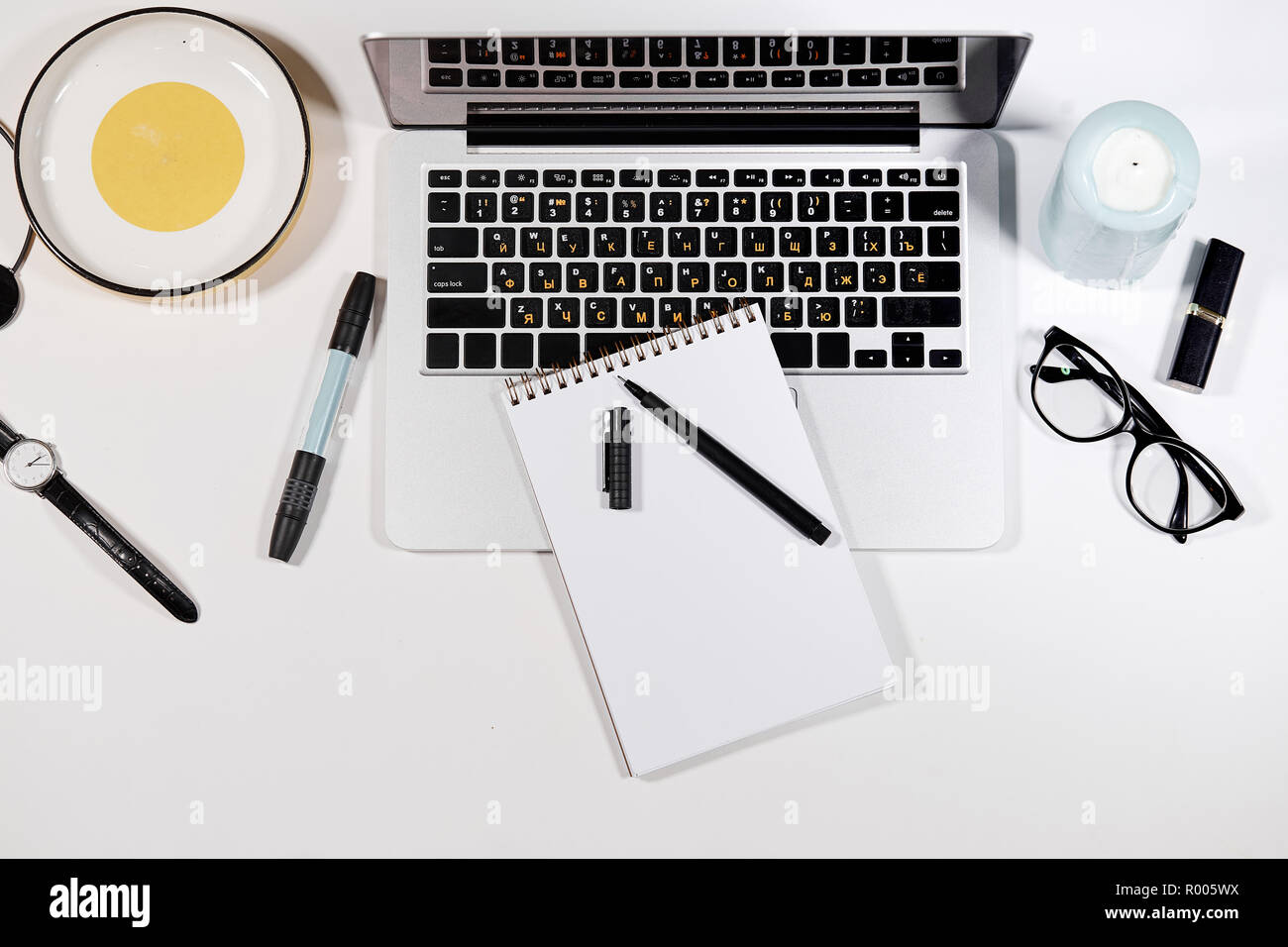 office supplies and paper work Stock Photo - Alamy