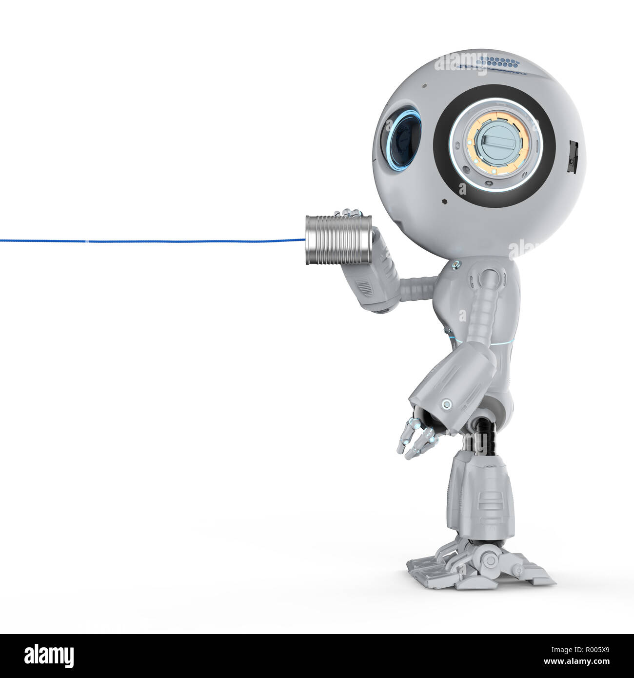 Tin can phone cartoon hi-res stock photography and images - Alamy