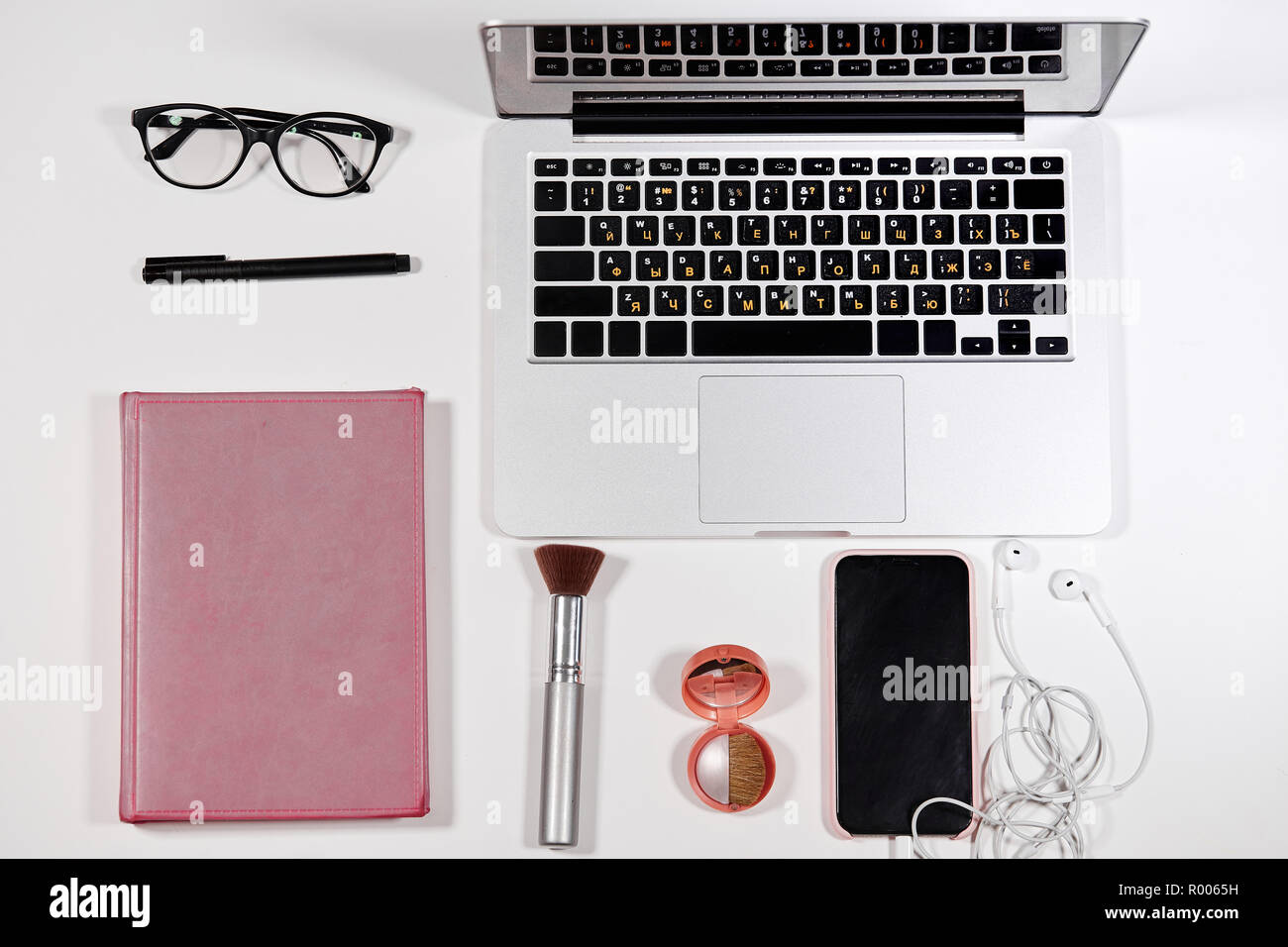 female boss's desk at work Stock Photo - Alamy