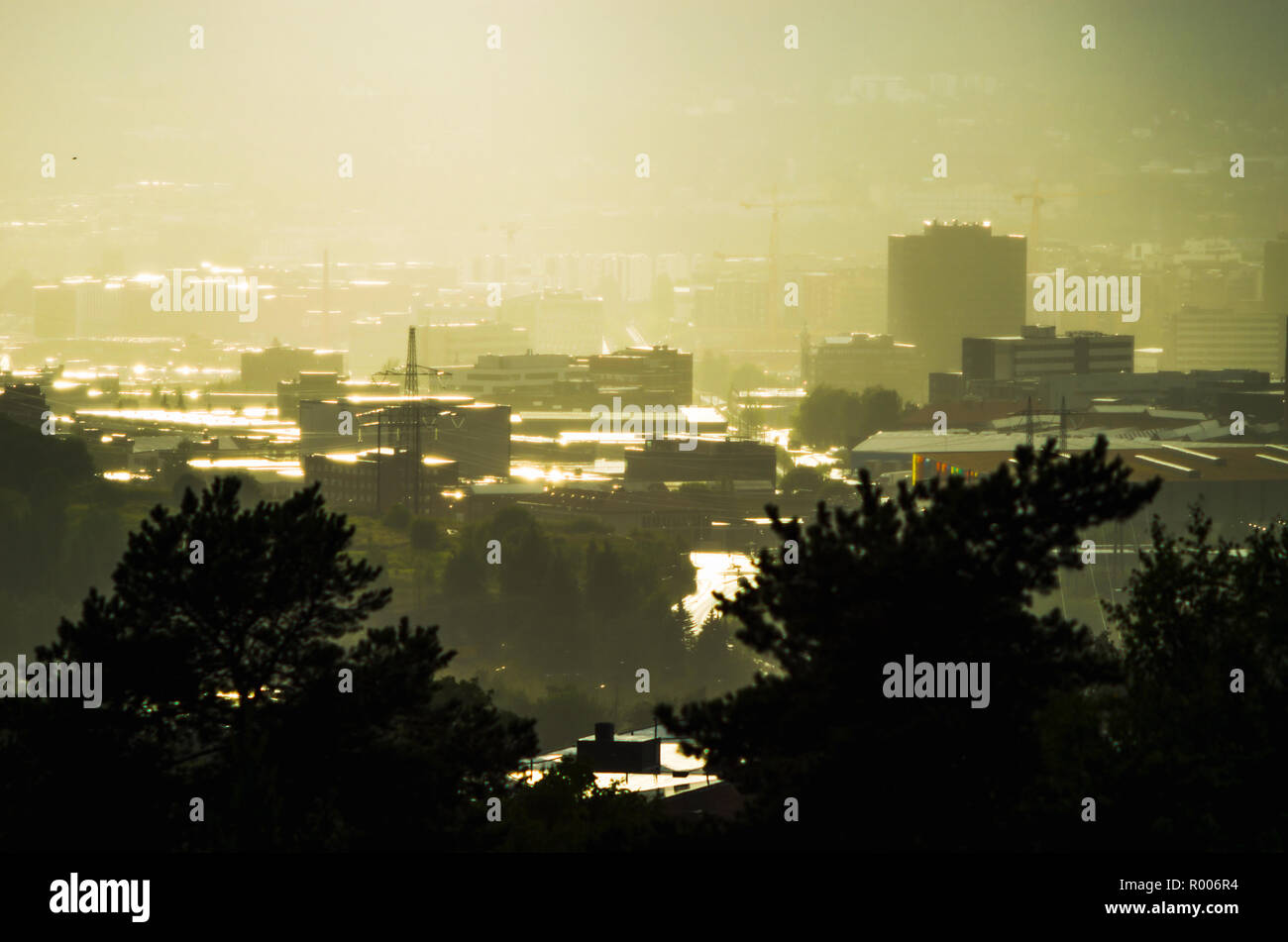 Heavy summer rain in Oslo, Norway Stock Photo - Alamy
