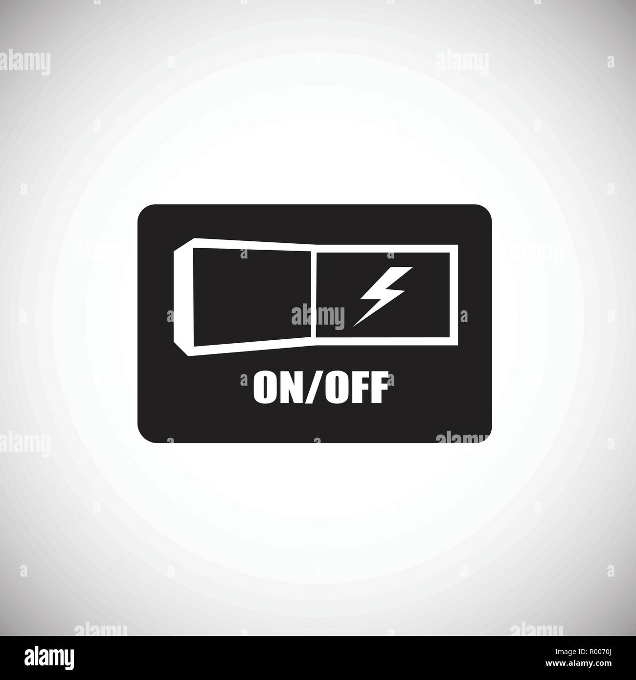 Power switch on off on white background Stock Vector Image & Art - Alamy