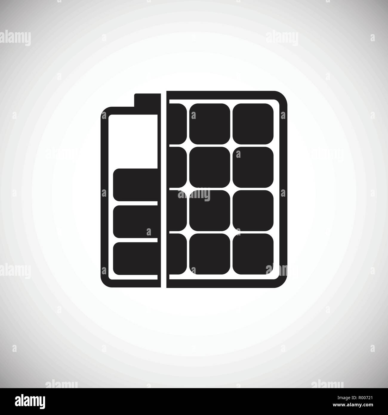 Solar power battery on white background Stock Vector Image & Art - Alamy