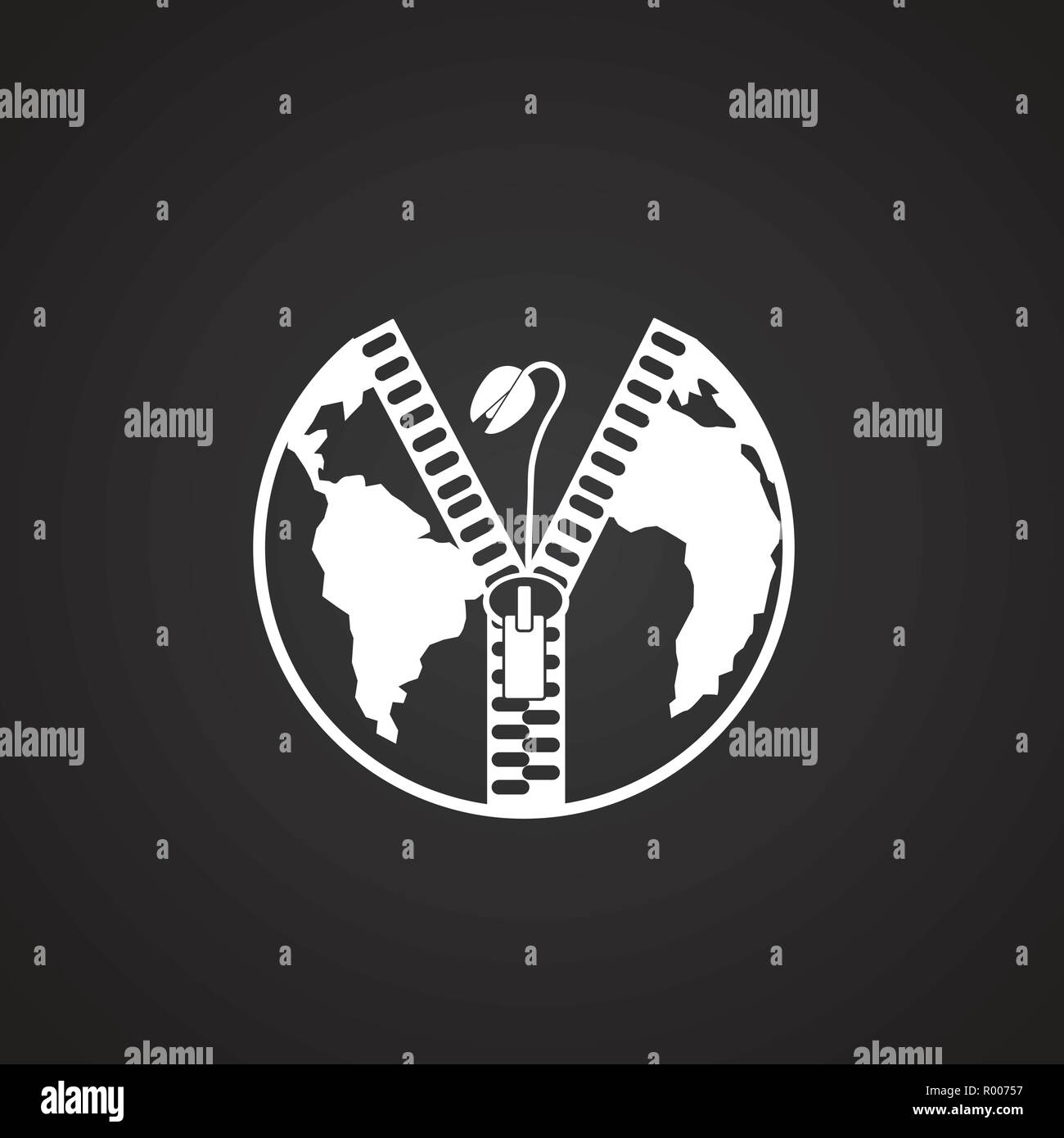 Global ecology power problems on black background Stock Vector Image ...