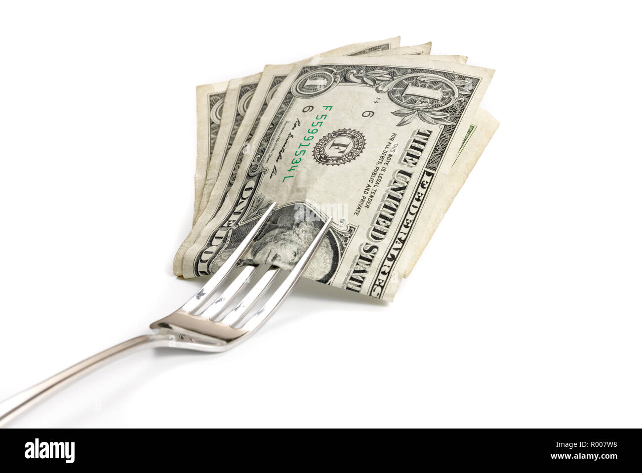 Fork over the money Stock Photo - Alamy