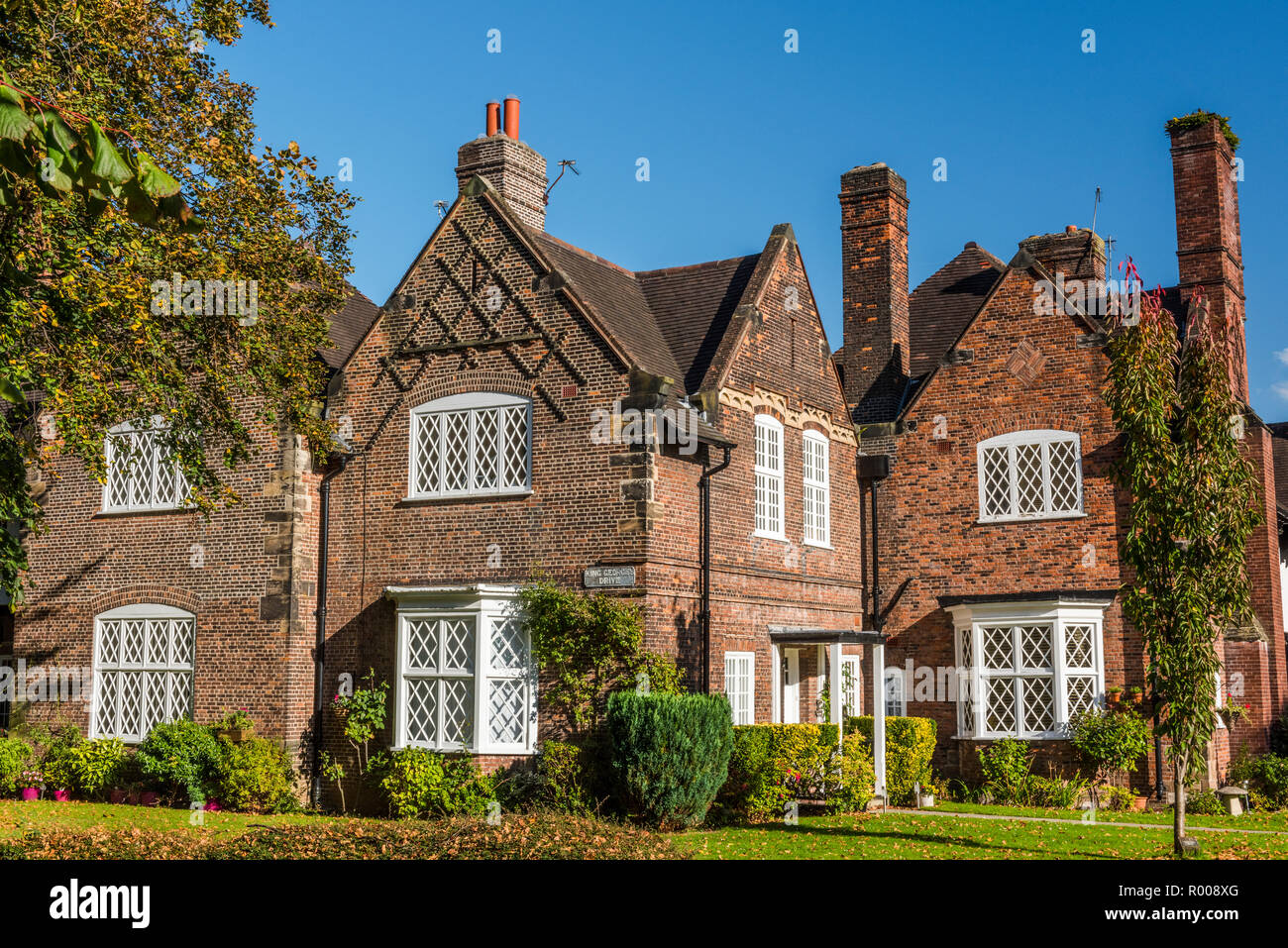 Historic house in Port Sunlight conservation village, Wirral ...