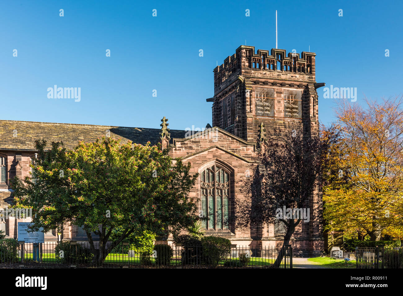 Christ Church in Port Sunlight, Wirral, Merseyside, England Stock Photo ...