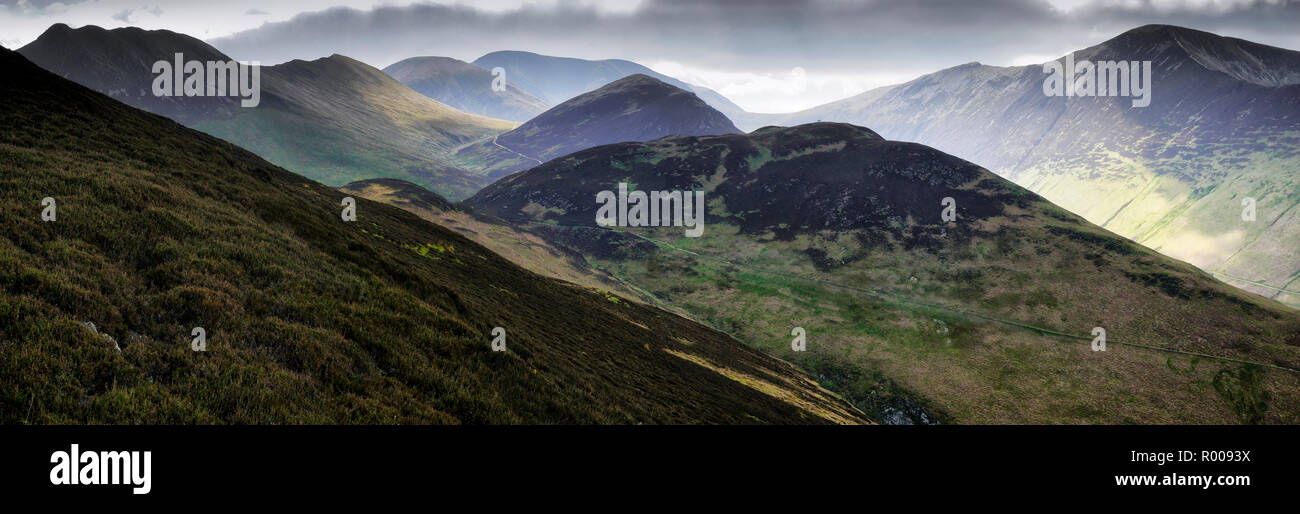 The Coledale round featuring; Grisedale Pike, Crag Hill and Causey Pike ...