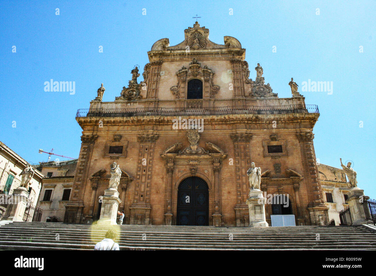 Late baroque Saint Peter church in Modica, Sicily Italy Stock Photo - Alamy