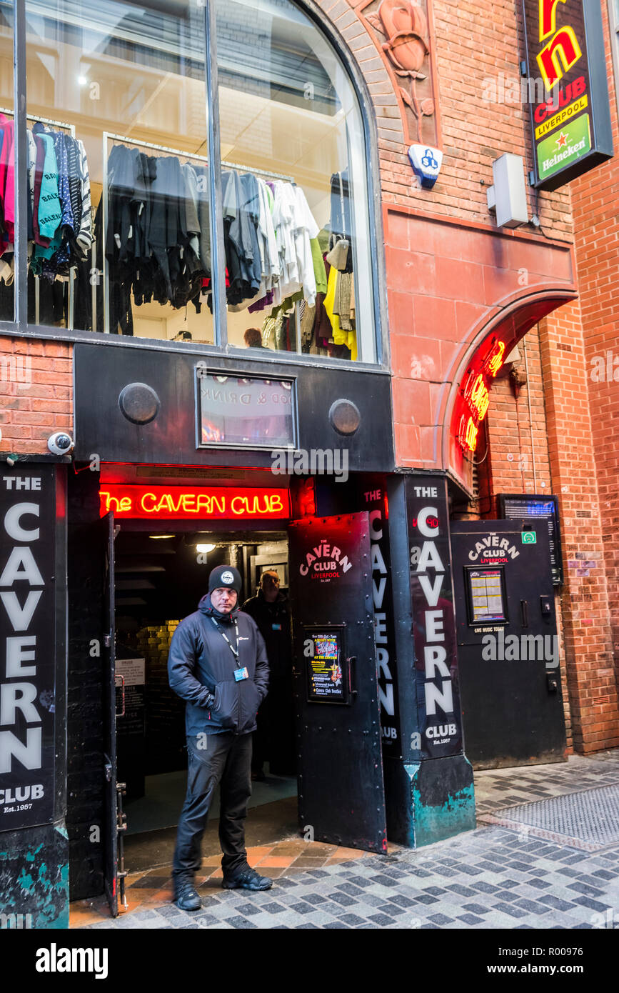 The Cavern Club, Mathew Street, Liverpool, Merseyside, England Stock ...