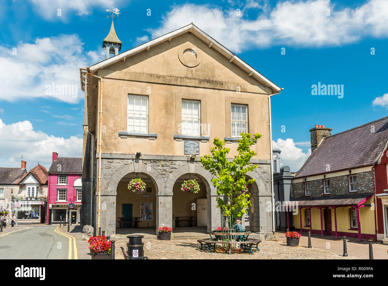 The market hall in Llandovery, Carmarthenshire, Wales Stock Photo - Alamy