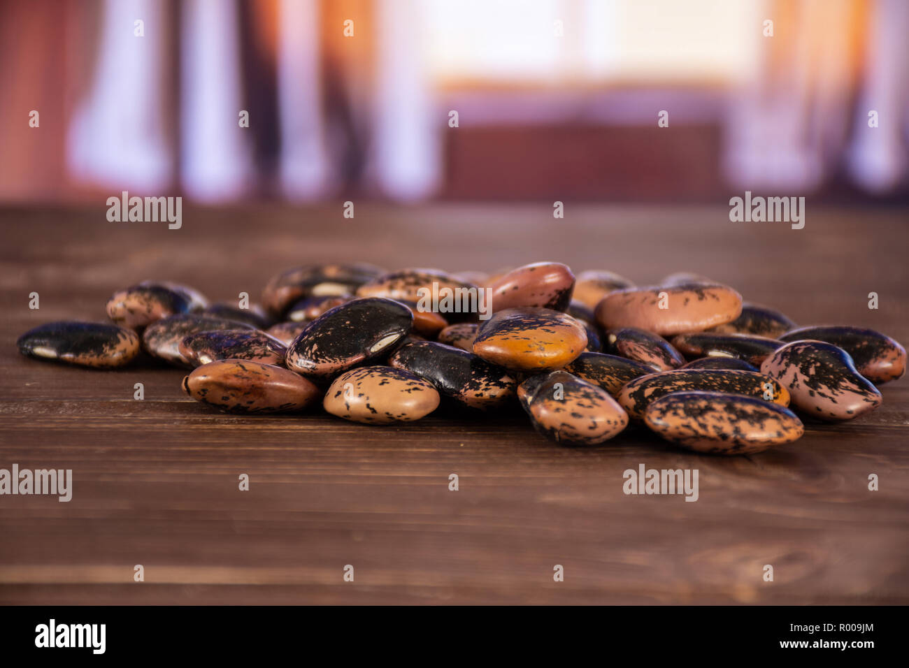 Lot of whole speckled colored butter beans painted lady scarlet runner ...