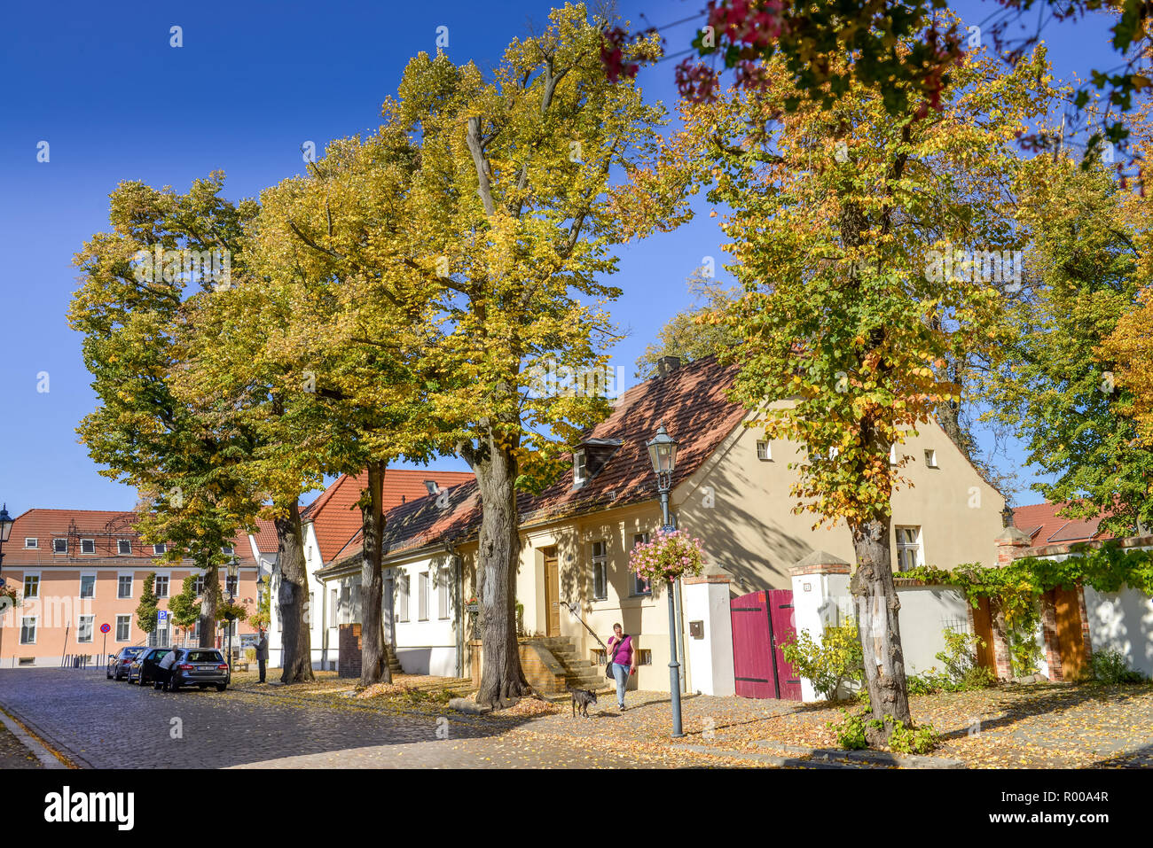 Wide street, Old Town, Teltow, Brandenburg, Germany, Breite Strasse ...