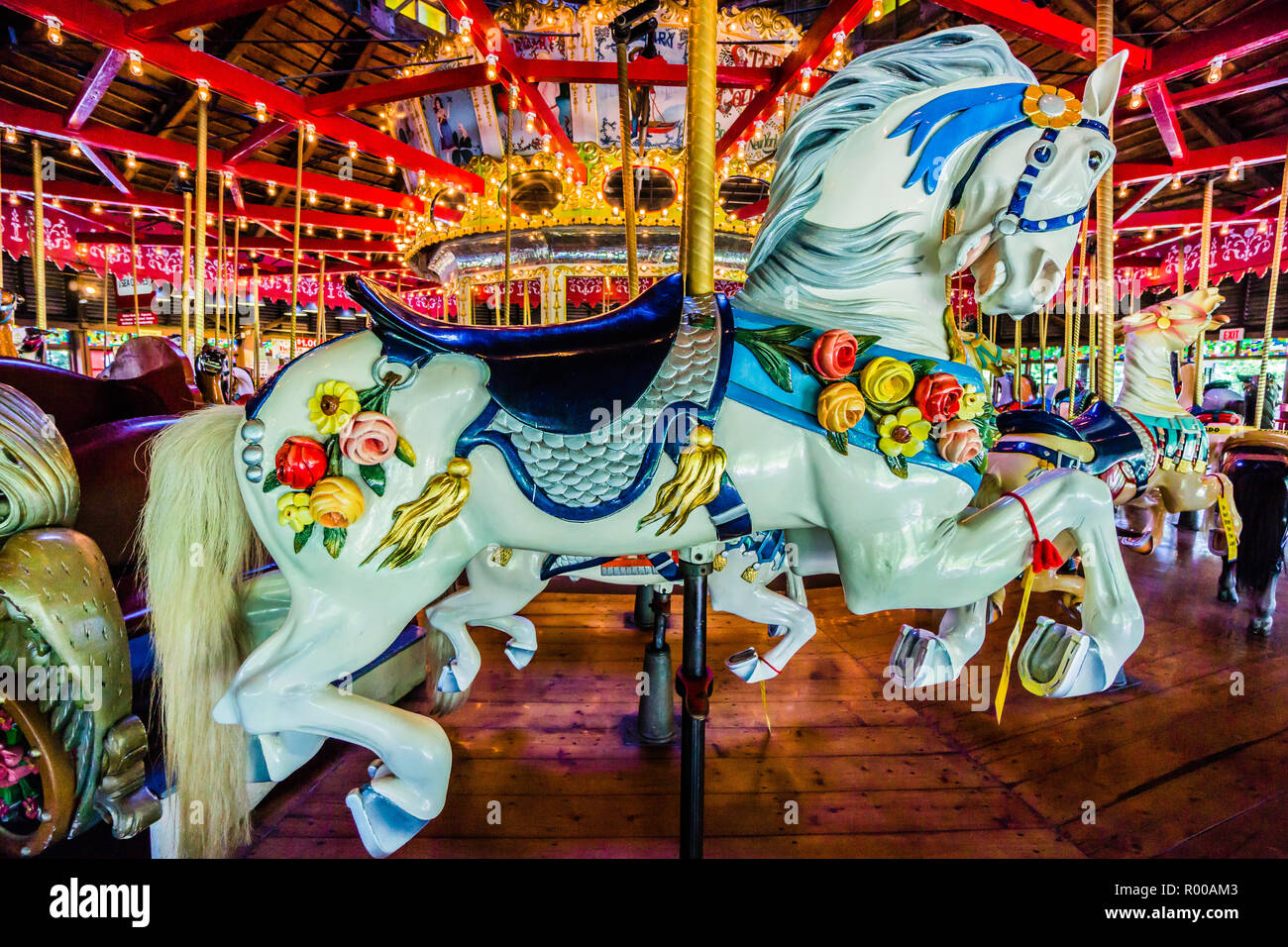 Bushnell Park Carousel Hartford, Connecticut, USA Stock Photo - Alamy