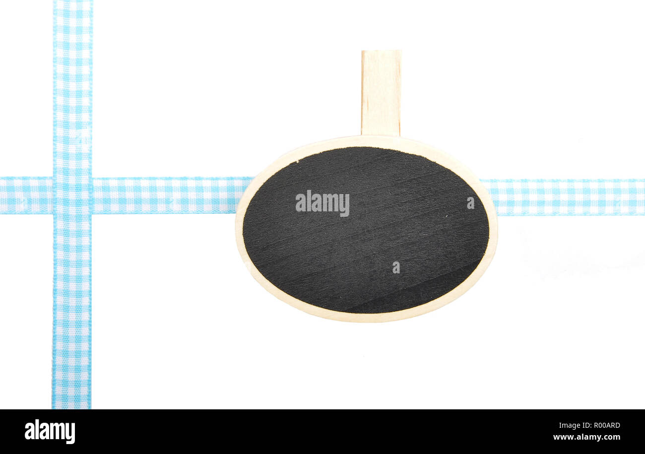 Background with ribbon and plate Stock Photo - Alamy