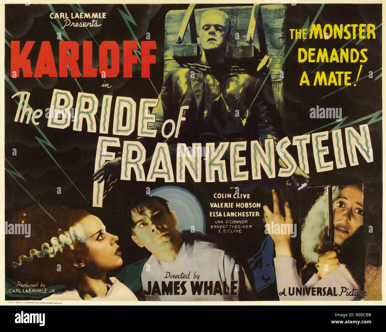 Bride of frankenstein 1935 poster hi-res stock photography and images ...