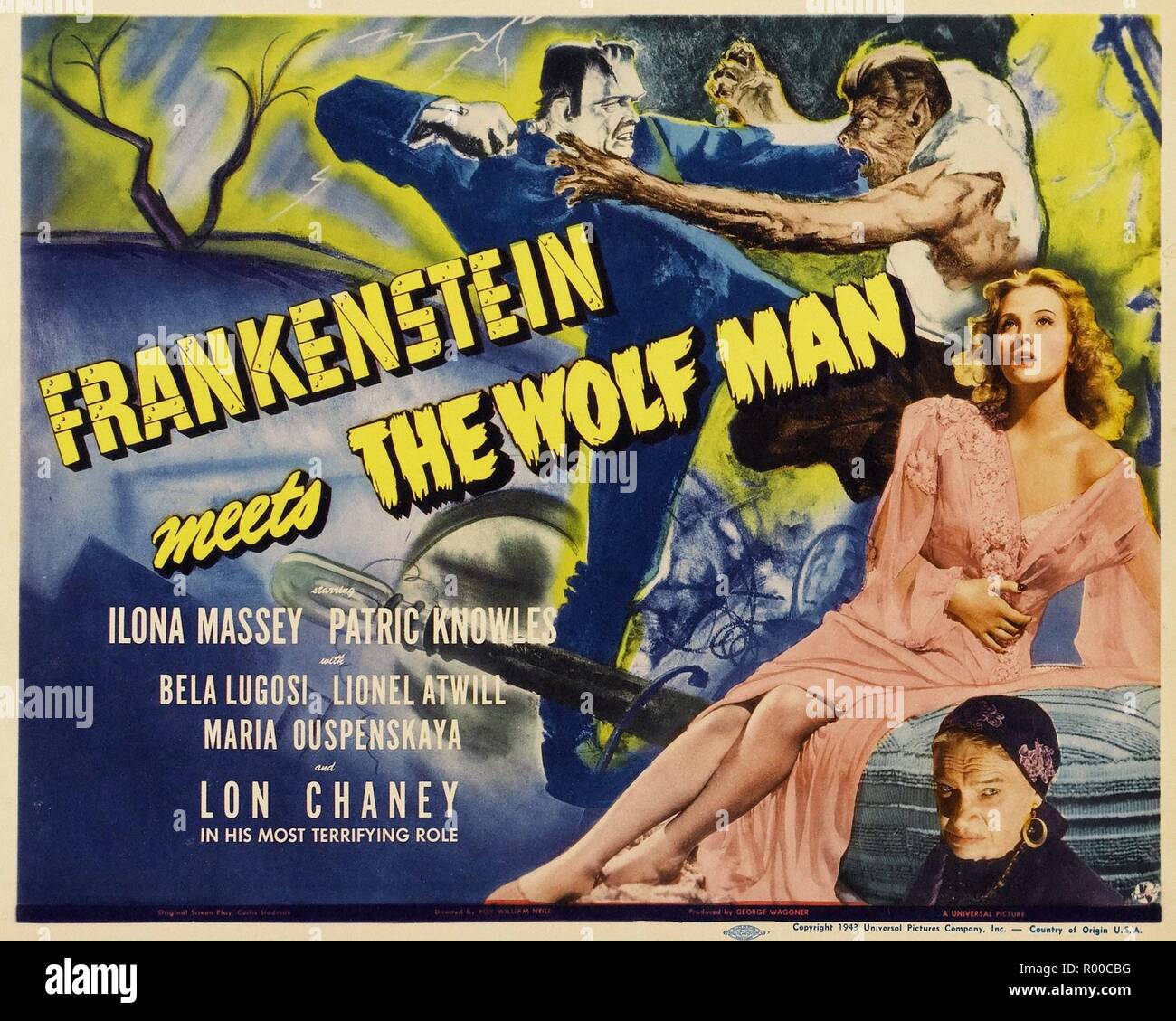 Frankenstein Meets the Wolf Man Year : 1943 USA Director :Roy William ...