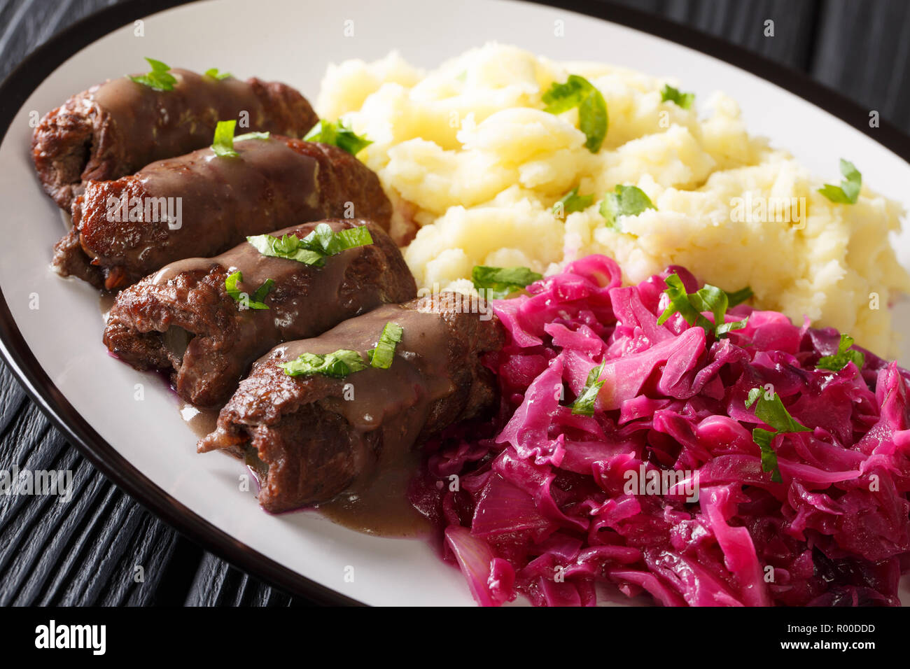 Savory rinderrouladen hi-res stock photography and images - Alamy