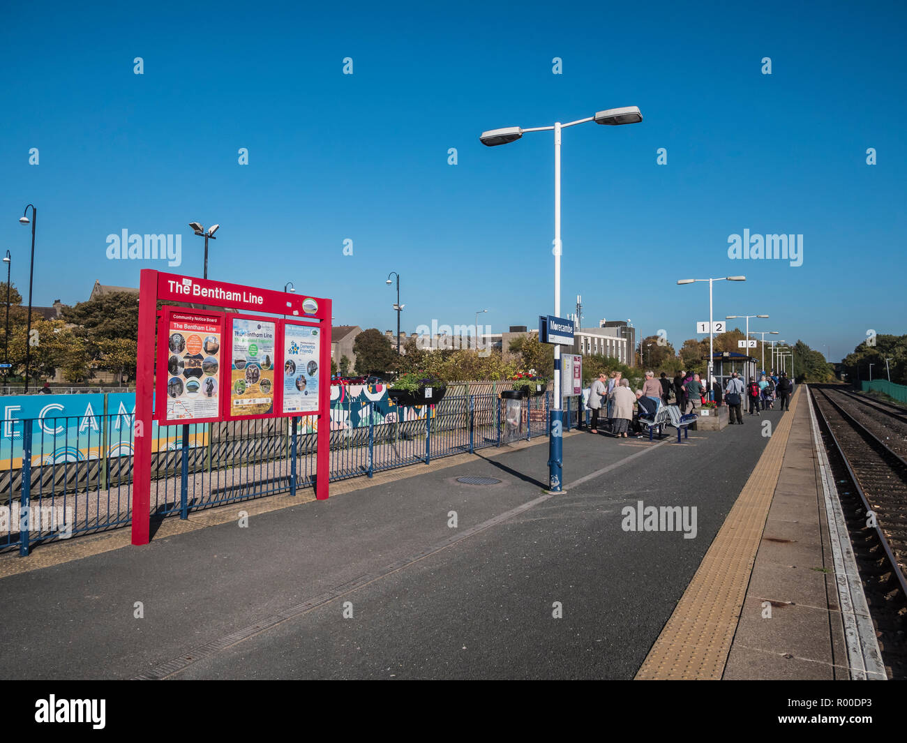 Morecambe Railway station on the Lancashire coast in Northwest England ...