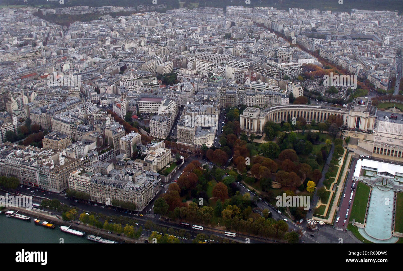 The best views of the city of Paris, is from the top of the Eiffel ...