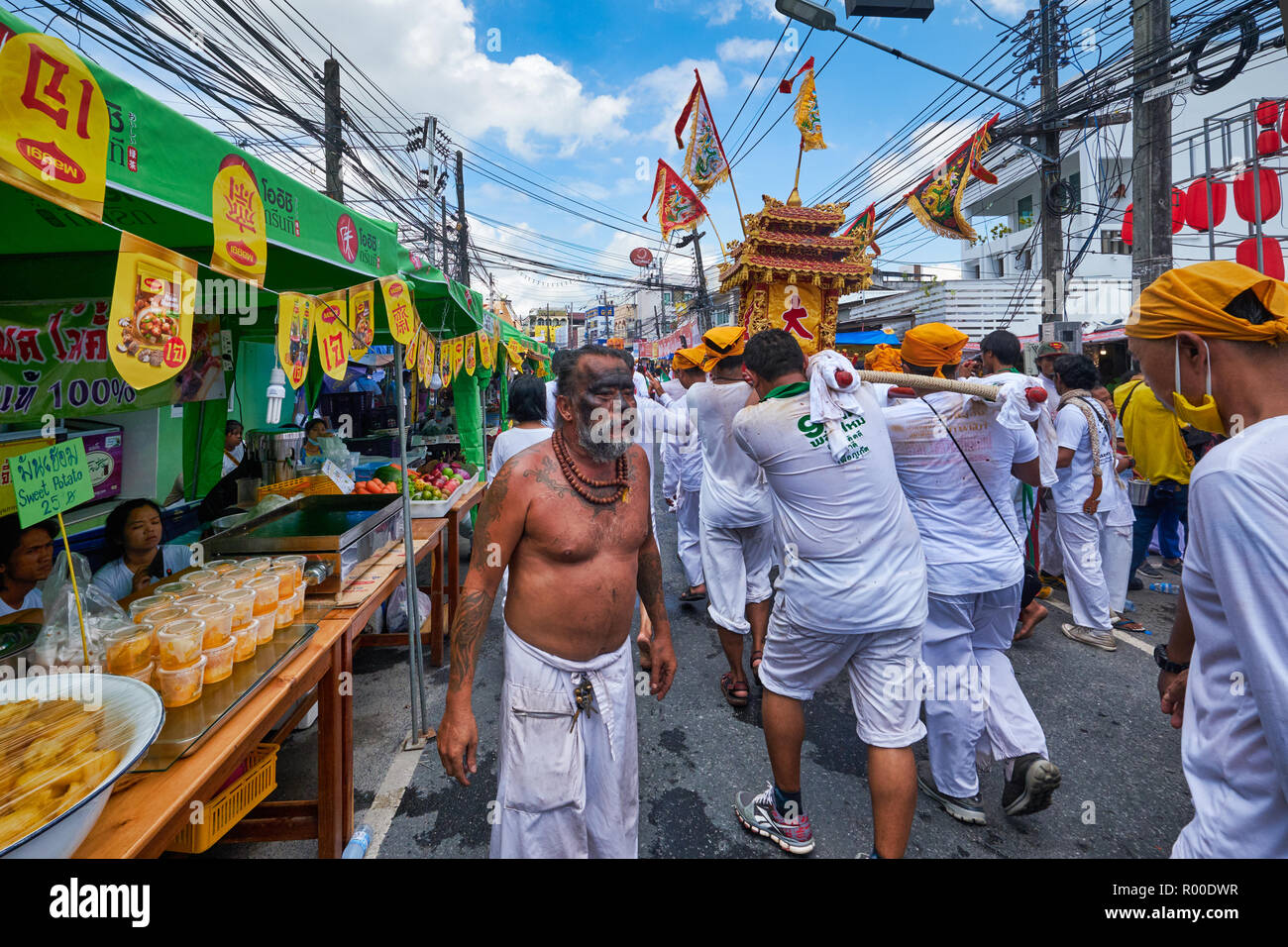 A procession during the Vegetarian Festival (Nine Emperor Gods Festival ...