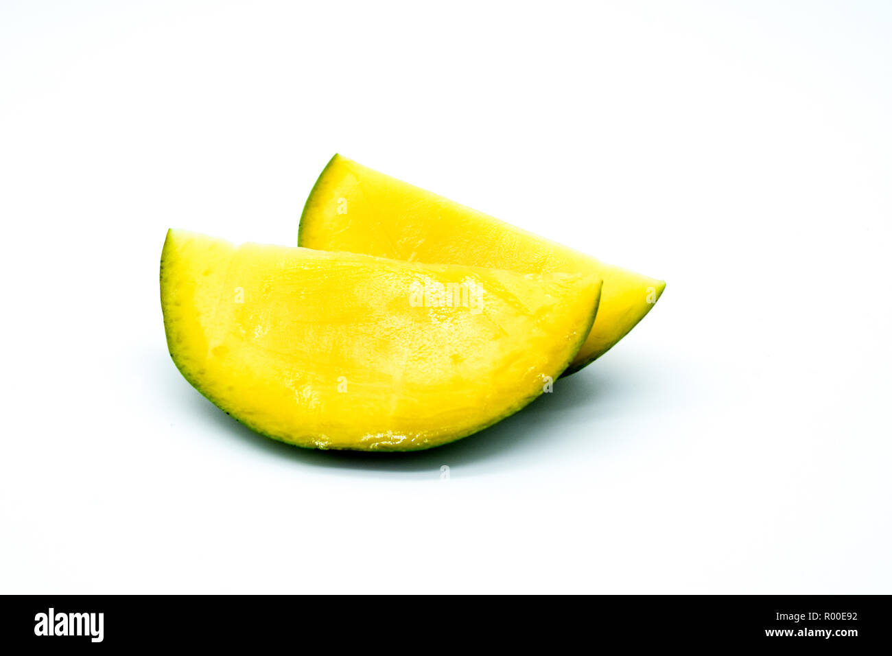 mango isolated on white background, mango slice, mango fruit, cutted ...