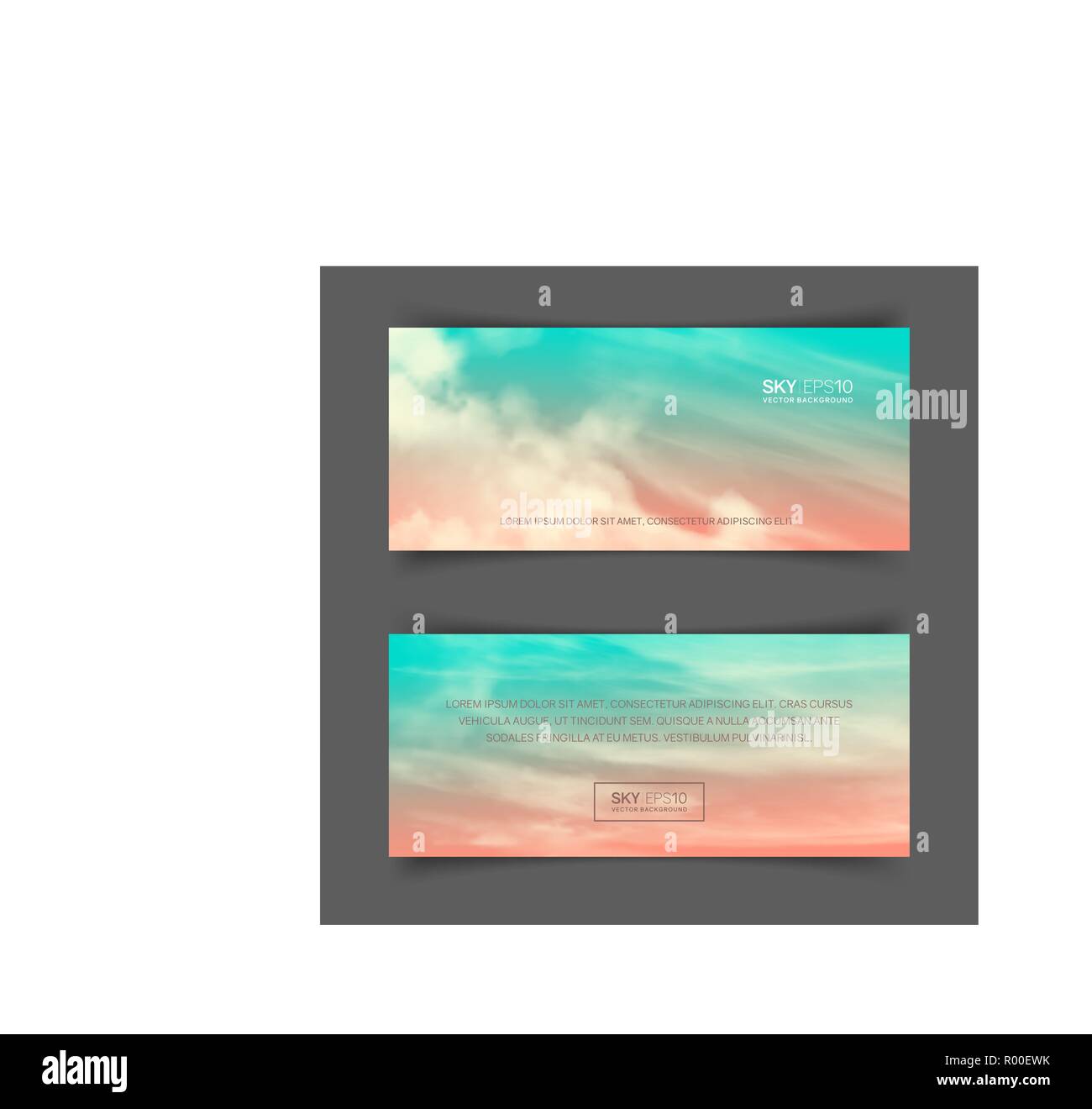 realistic pink-blue sky Stock Vector Image & Art - Alamy
