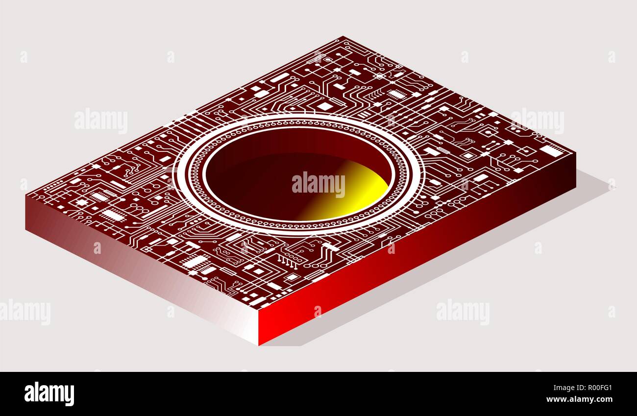 Database server circuit vector Stock Vector Images - Alamy