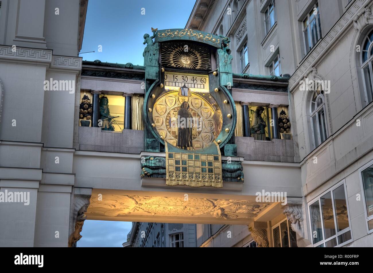 Anker clock art nouveau clock hi-res stock photography and images - Alamy