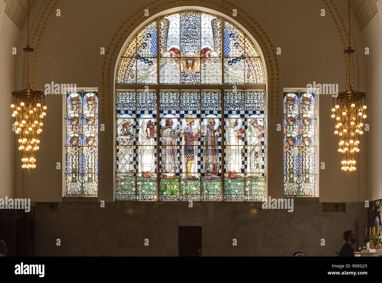 Wien, Kirche am Steinhof (auch Kirche zum Heiligen Leopold) von Otto ...