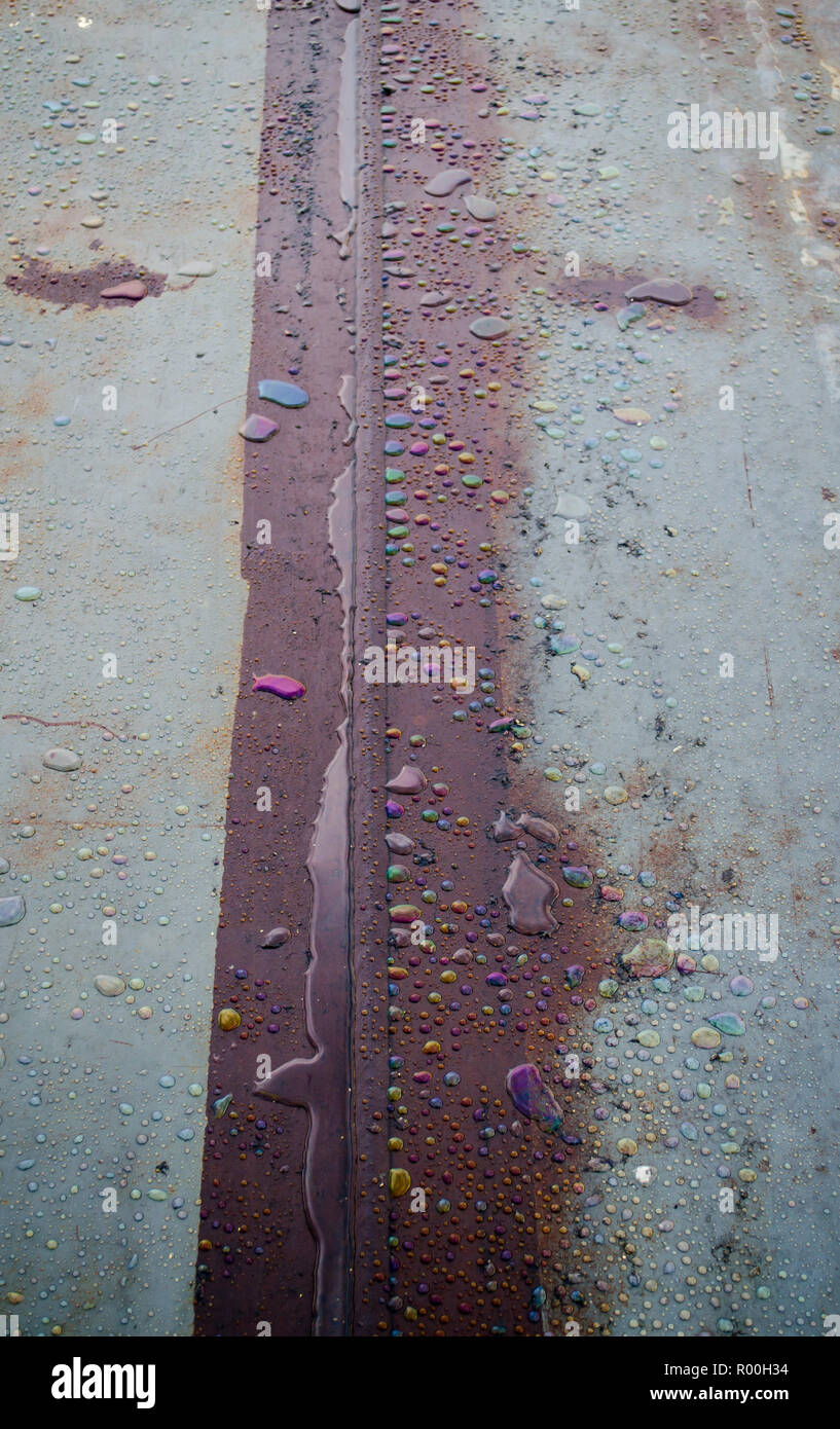 Puddle of gasoline hi-res stock photography and images - Alamy