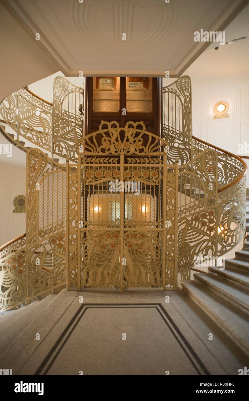 Wien, Jugendstil, Majolikahaus von Otto Wagner, Linke Wienzeile 40 ...