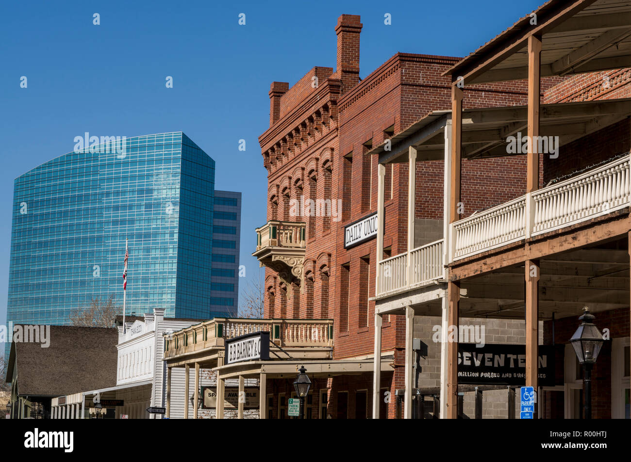 Old town meets new city, Old Sacramento State Historic Park, Old ...