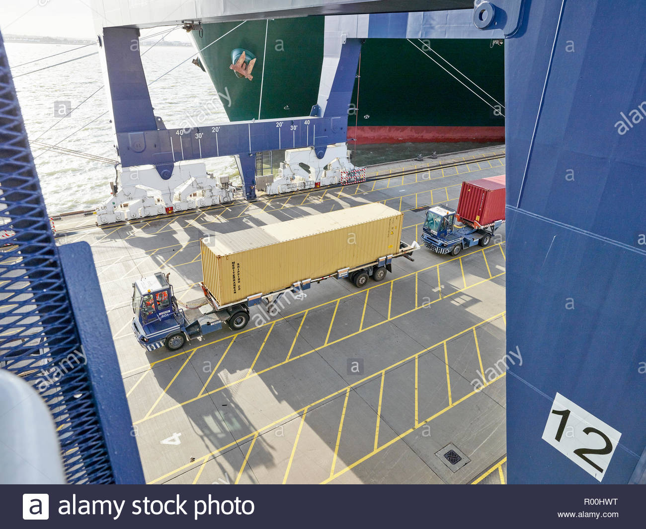Cargo Container At Dock High Resolution Stock Photography and Images ...