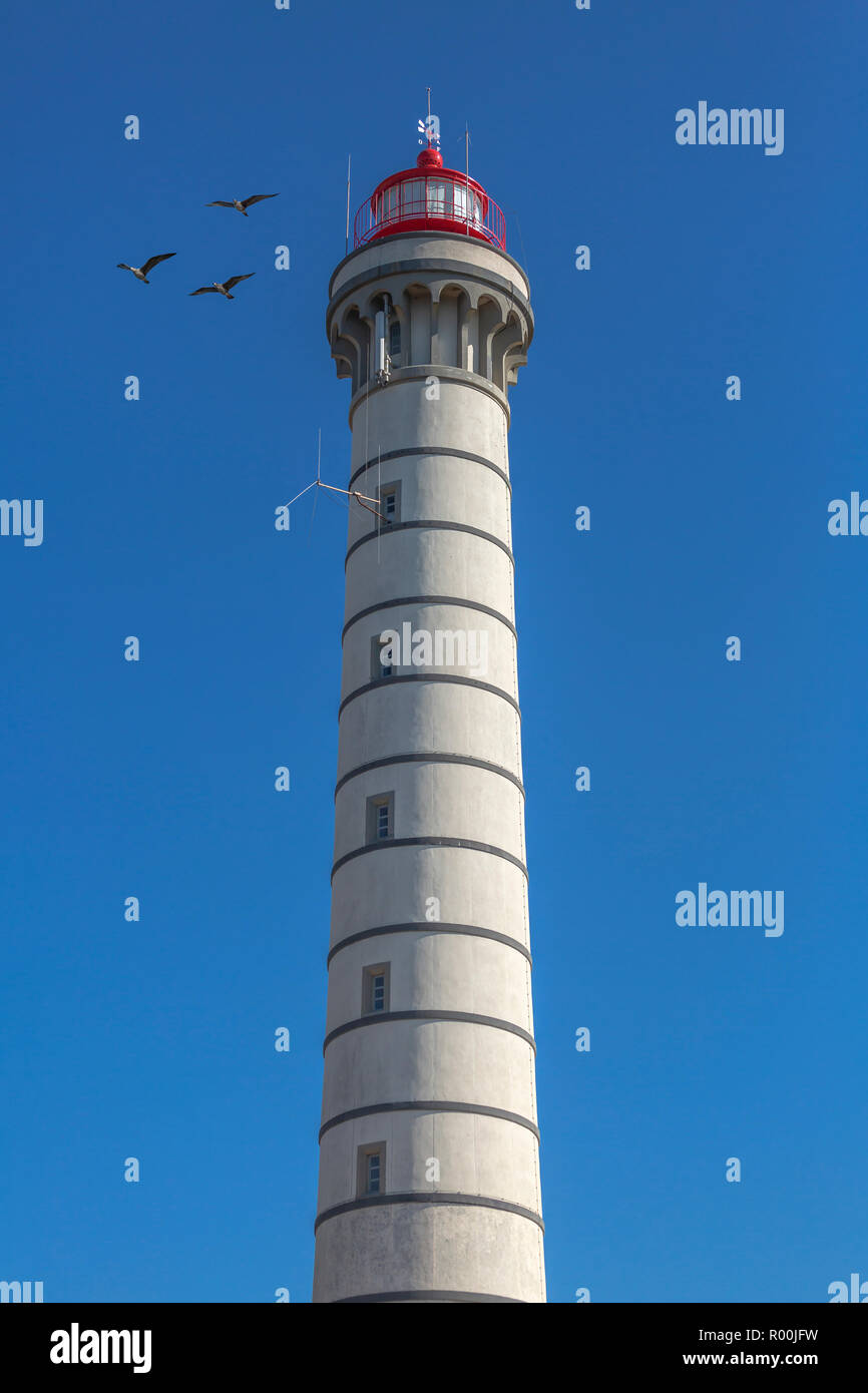 View of lighthouse, typical Portuguese architecture, with details and ...
