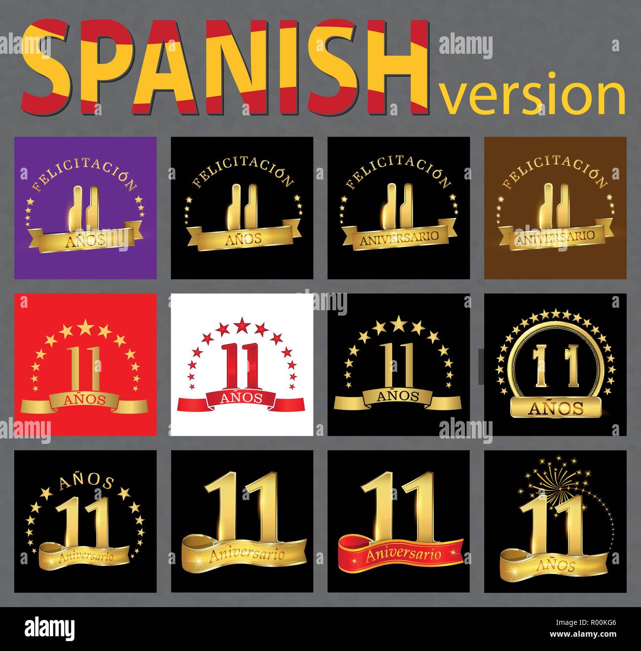 Age 11 years Stock Vector Images - Alamy