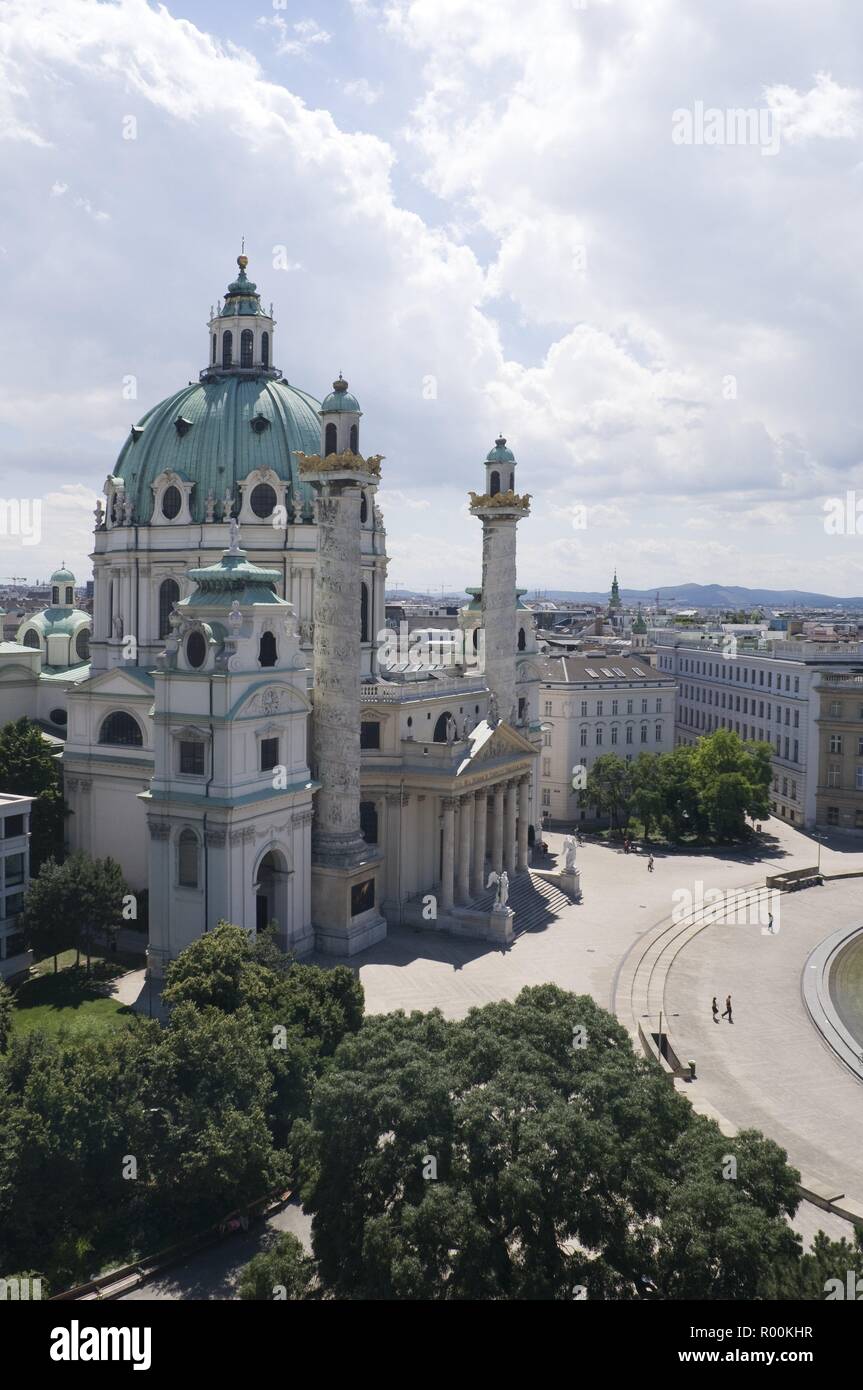 Karlskirche wien aerial hi-res stock photography and images - Alamy