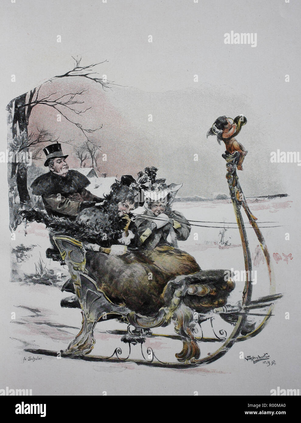 Sleigh 19th century hi-res stock photography and images - Alamy