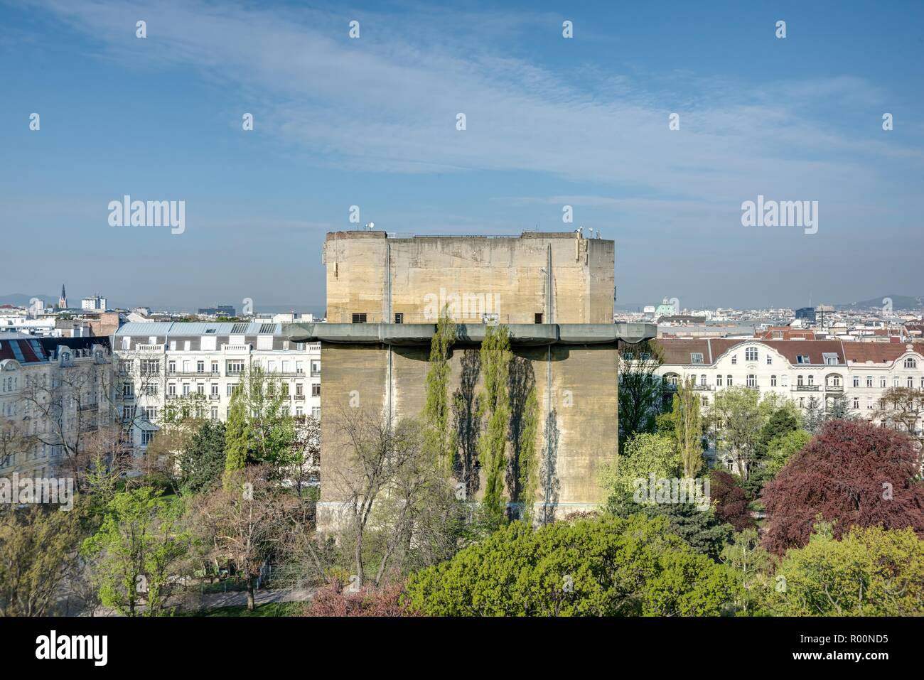 Wien, Flakturm, Feuerleitturm Arenbergpark - Vienna, Flak Tower ...