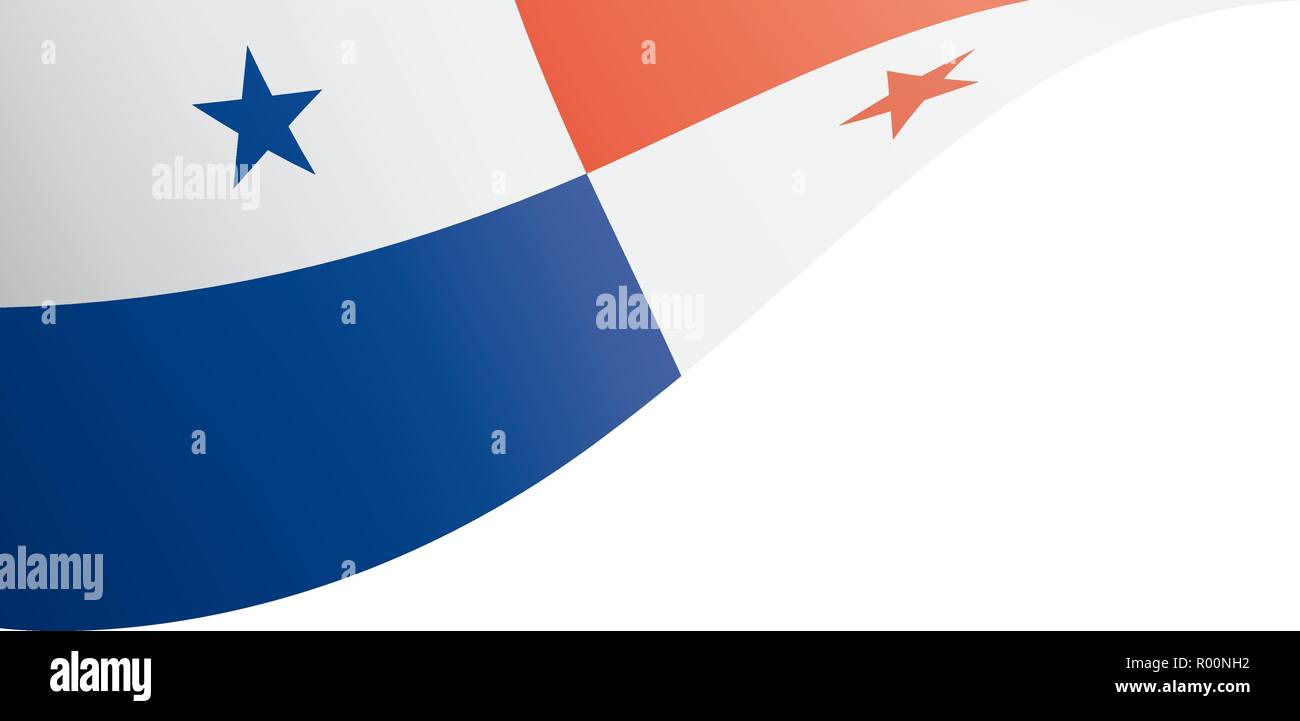Panama flag, vector illustration on a white background Stock Vector ...