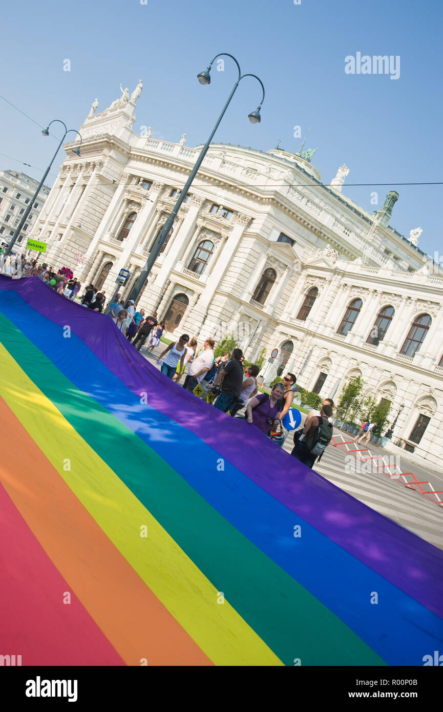Wien, Regenbogenparade 2010 - Vienna, Rainbow Parade 2010 Stock Photo ...