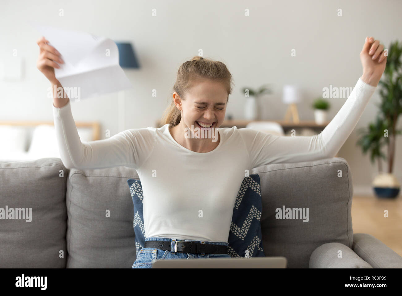 Excited satisfaction hi-res stock photography and images - Alamy
