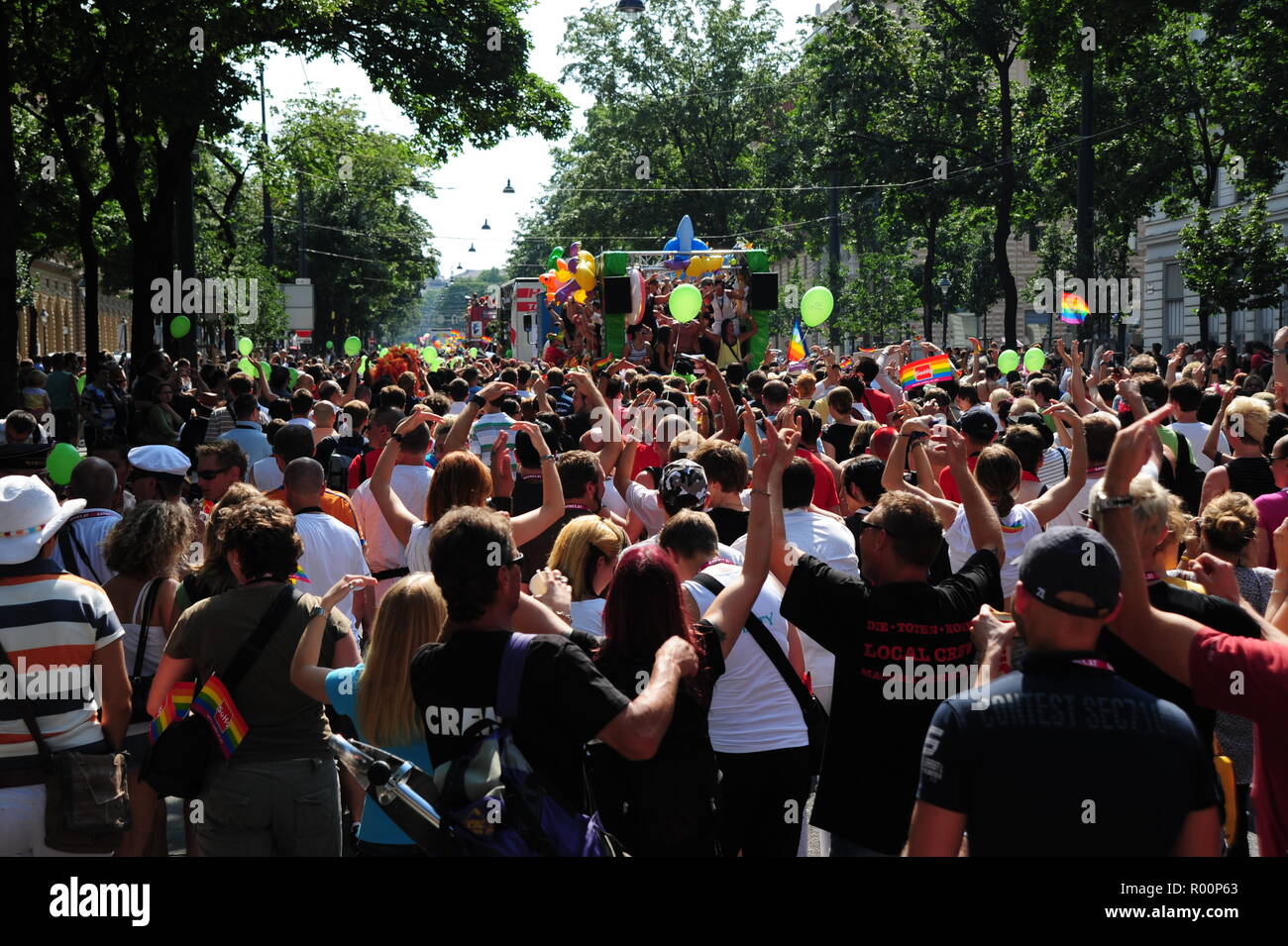 Rainbow parade vienna hi-res stock photography and images - Alamy