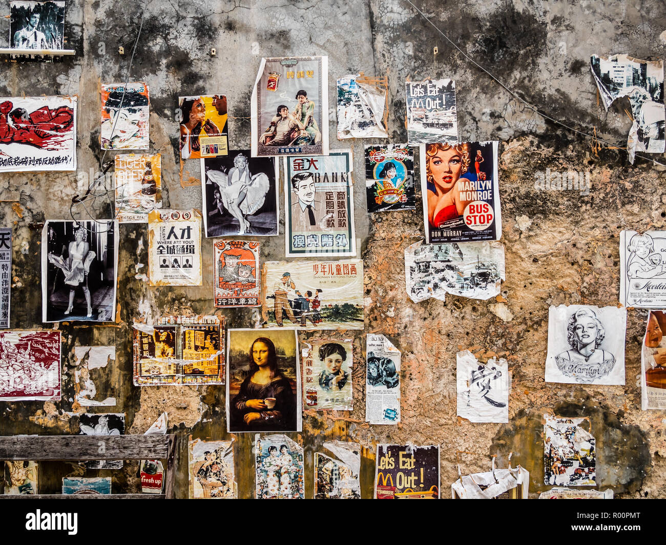 Poster flier wall hi-res stock photography and images - Alamy